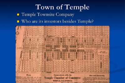 History of Temple City