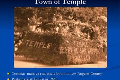 History of Temple City