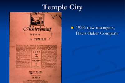 History of Temple City